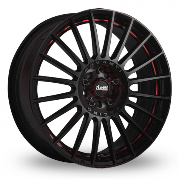 Advanti S911 Black Red 18" Alloy Wheels - Wheelbase