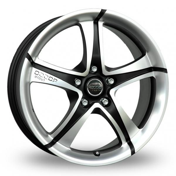 Rosso RR1 Black Polished 18" Alloy Wheels - Wheelbase