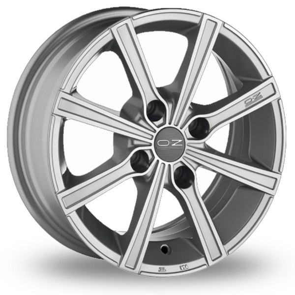 OZ Racing Lounge 8 Silver Polished 14" Alloy Wheels - Wheelbase