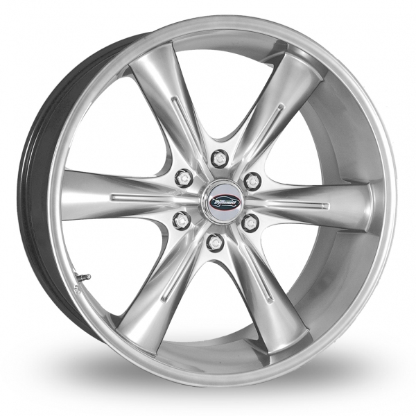 Team Dynamics Rimfire 6 Hi Power Silver 22" Alloy Wheels - Wheelbase