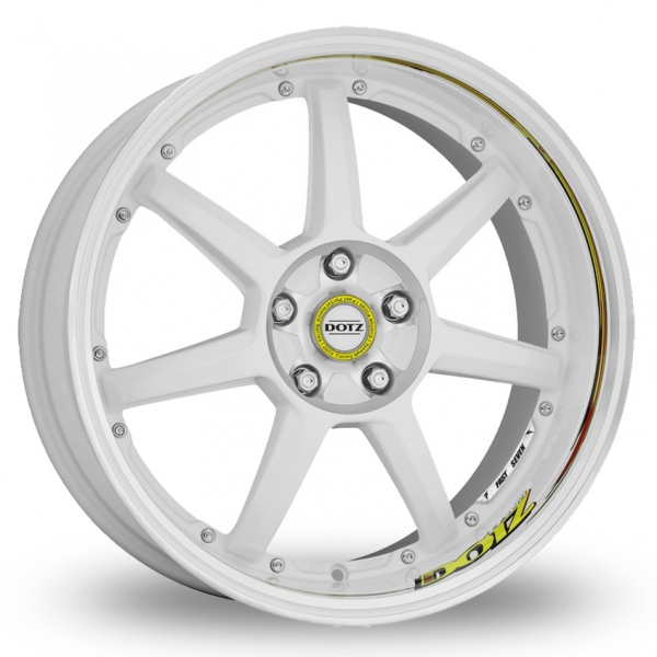 Dotz Fast Seven Drift White Polished 19" Alloy Wheels - Wheelbase