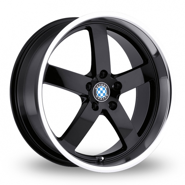 Beyern Rapp 5x120 Wider Rear Black Polished 19" Wider Rear Alloy Wheels ...