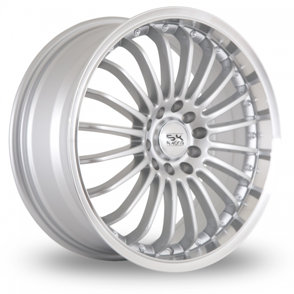 BK Racing 550 Silver Polished 16" Alloy Wheels - Wheelbase