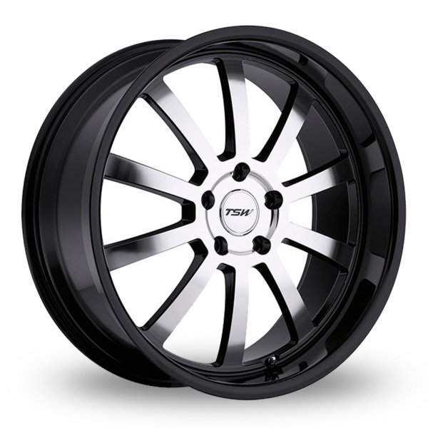 TSW Willow Black Polished 18 Alloy Wheels Wheelbase TSW Willow Black Polished 18 Alloy Wheels Wheelbase