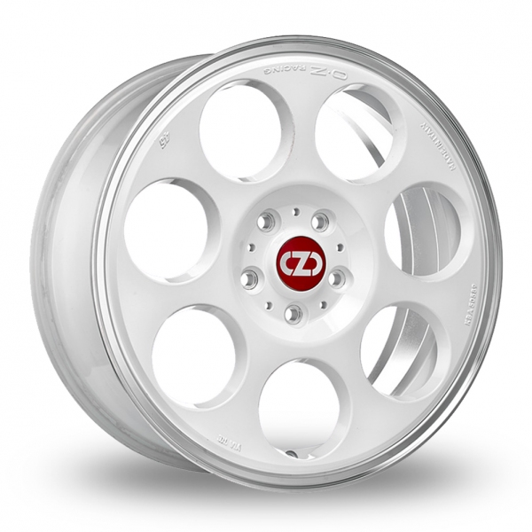 OZ Racing Anniversary 45 White Polished Lip 18" Alloy Wheels - Wheelbase
