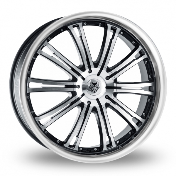 Buy 20" Wolfrace Vermont Black Polished Alloy Wheels - Wheelbase